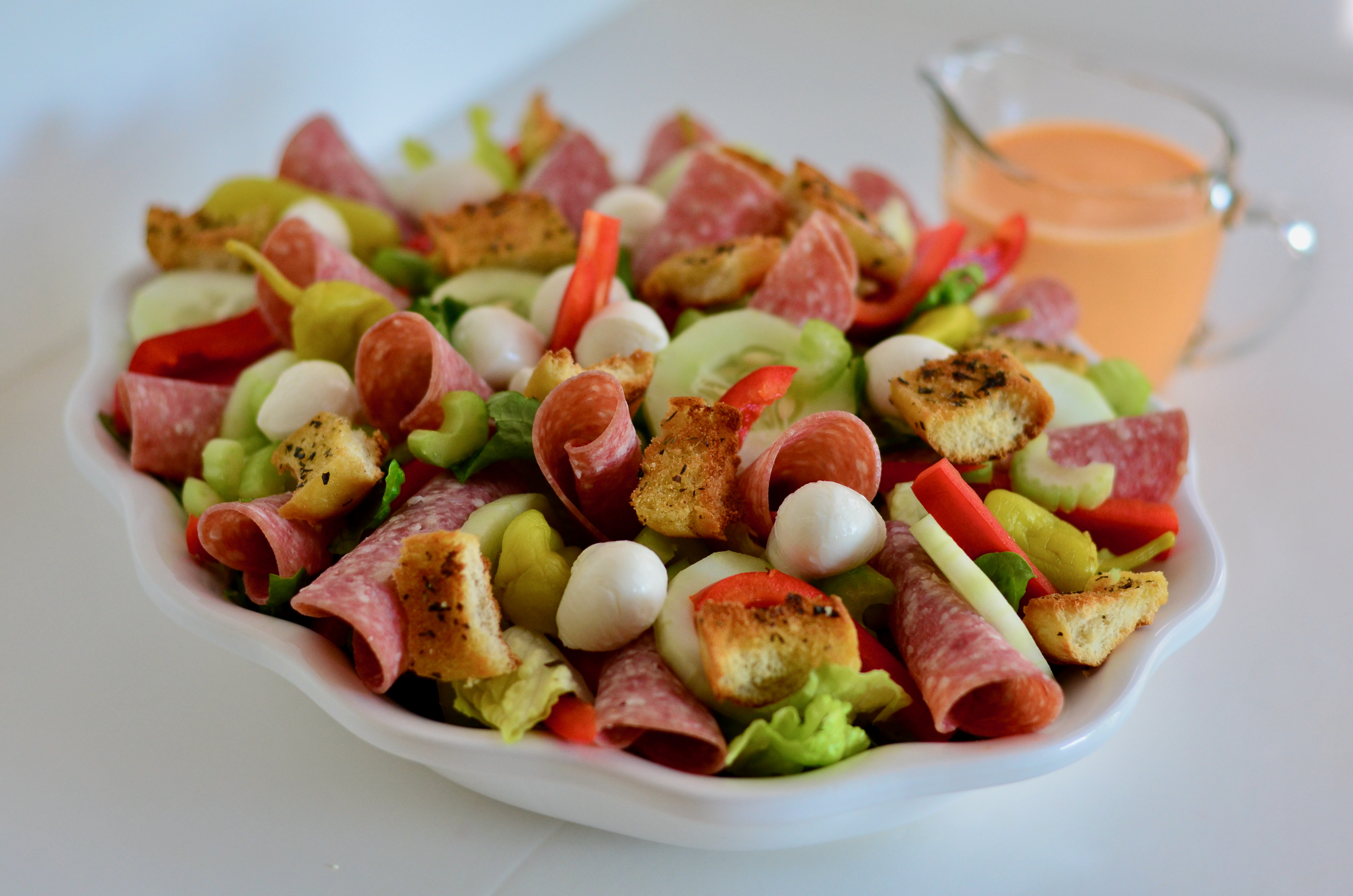 Antipasto Salad with Rustic Croutons | Mary Duke Cooks!